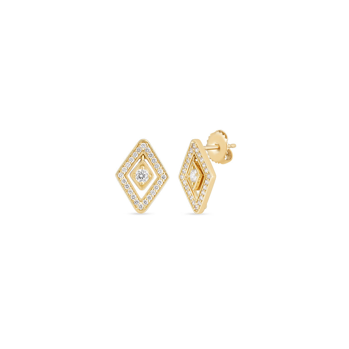 Roberto Coin Diamante Diamond Stud Earrings – Topper Fine Jewelers