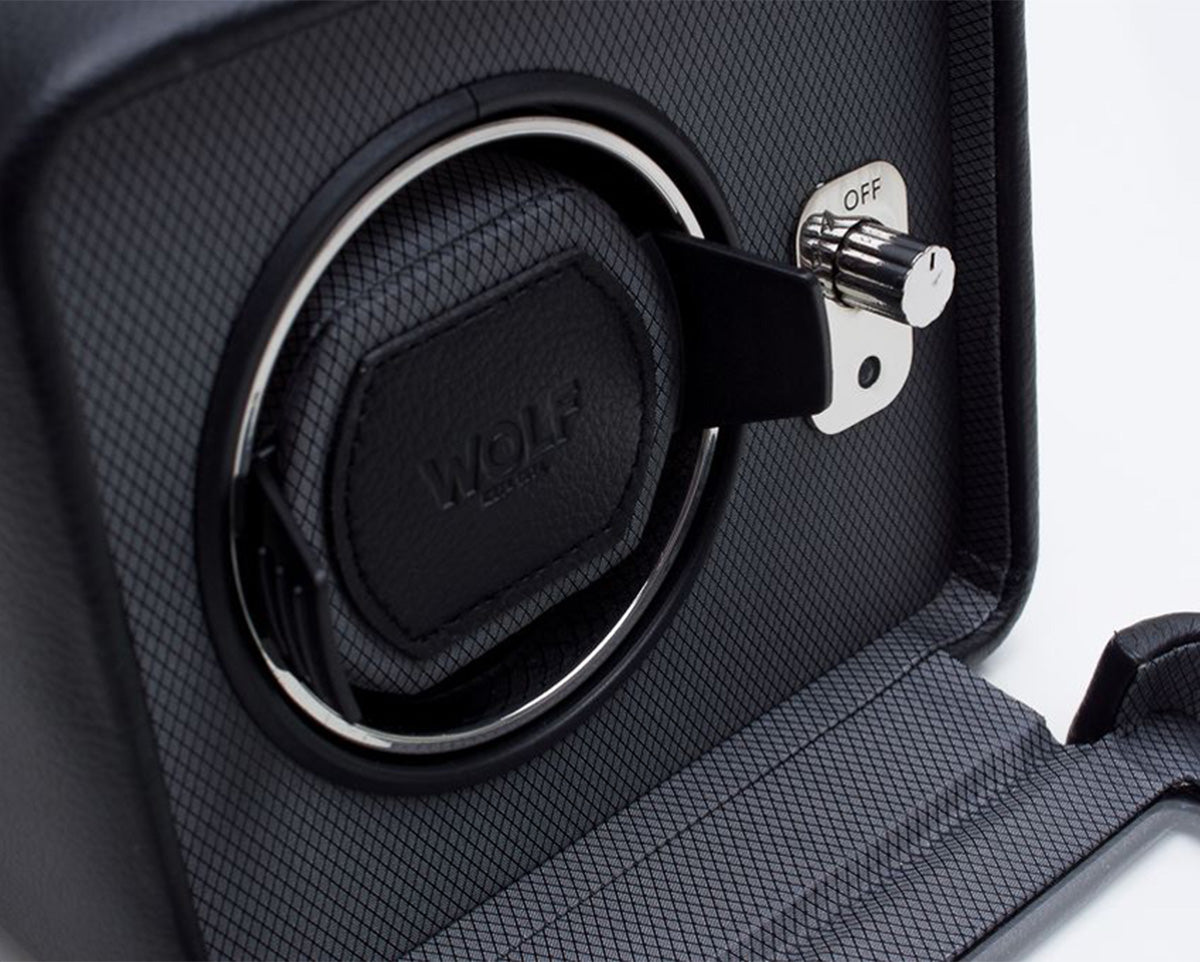 Wolf Windsor Single Watch Winder with Cover – Topper Fine Jewelers