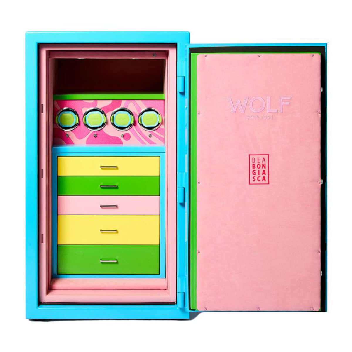 Wolf Bea Bongiasca 4 Piece Watch Winder Safe – Topper Fine Jewelers