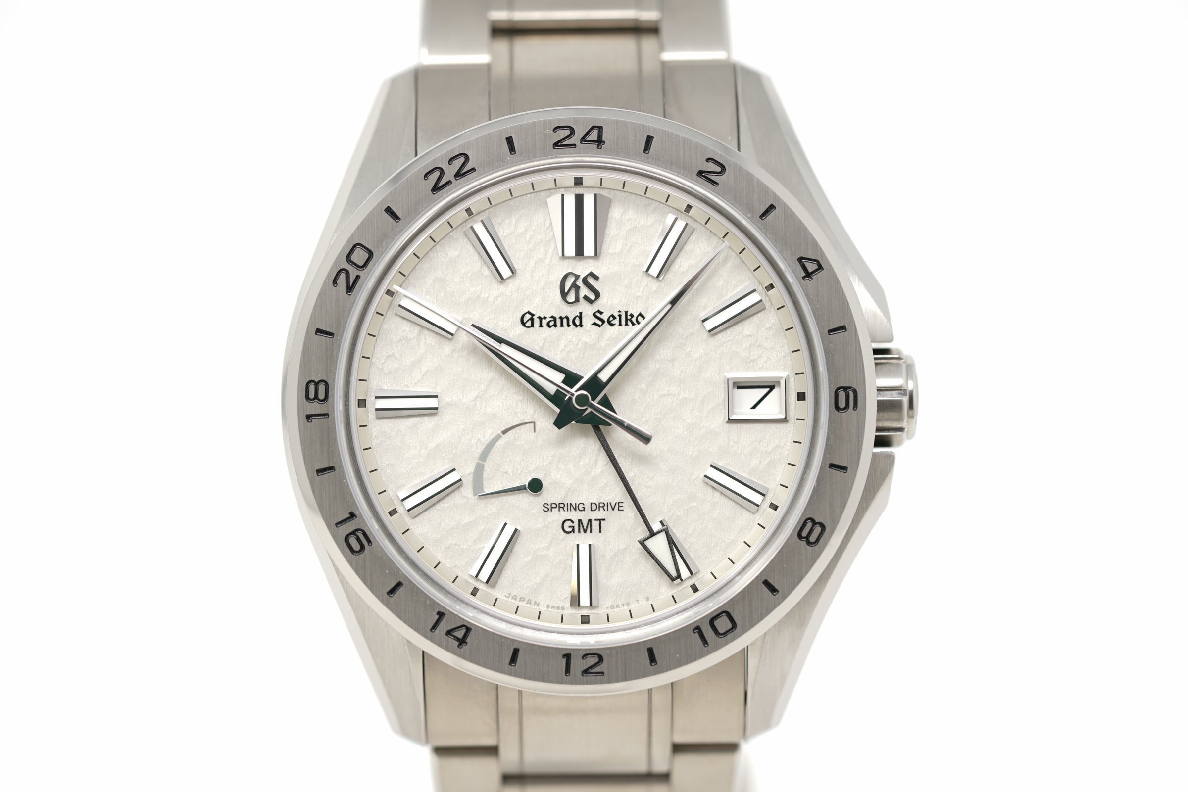 Pre-Owned Grand Seiko Evolution 9 Spring Drive GMT 'Mistflake' SBGE285 – Topper Fine Jewelers