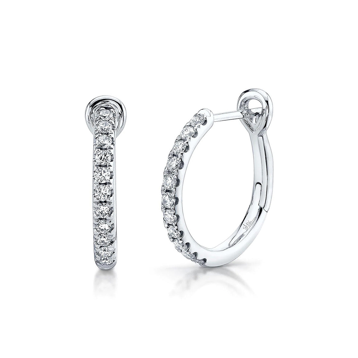 Shy Creation Diamond Hoop Earring – Topper Fine Jewelers