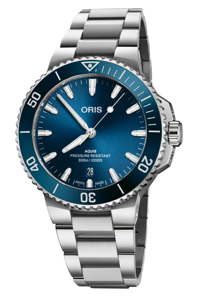 Oris Aquis Date 41.5mm 733 7787 4135-07 8 22 04PEB – Topper Fine Jewelers